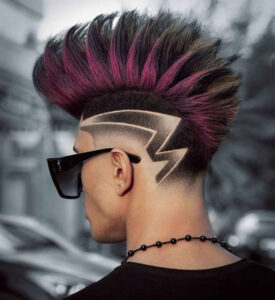 28 Flashy Lightning Bolt Haircut Designs That Are Trending Right Now